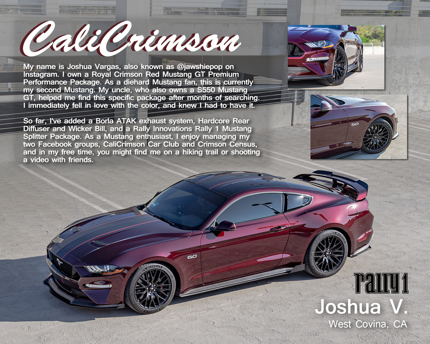 June 2021 - Joshua V. // CaliCrimson – Rally Innovations