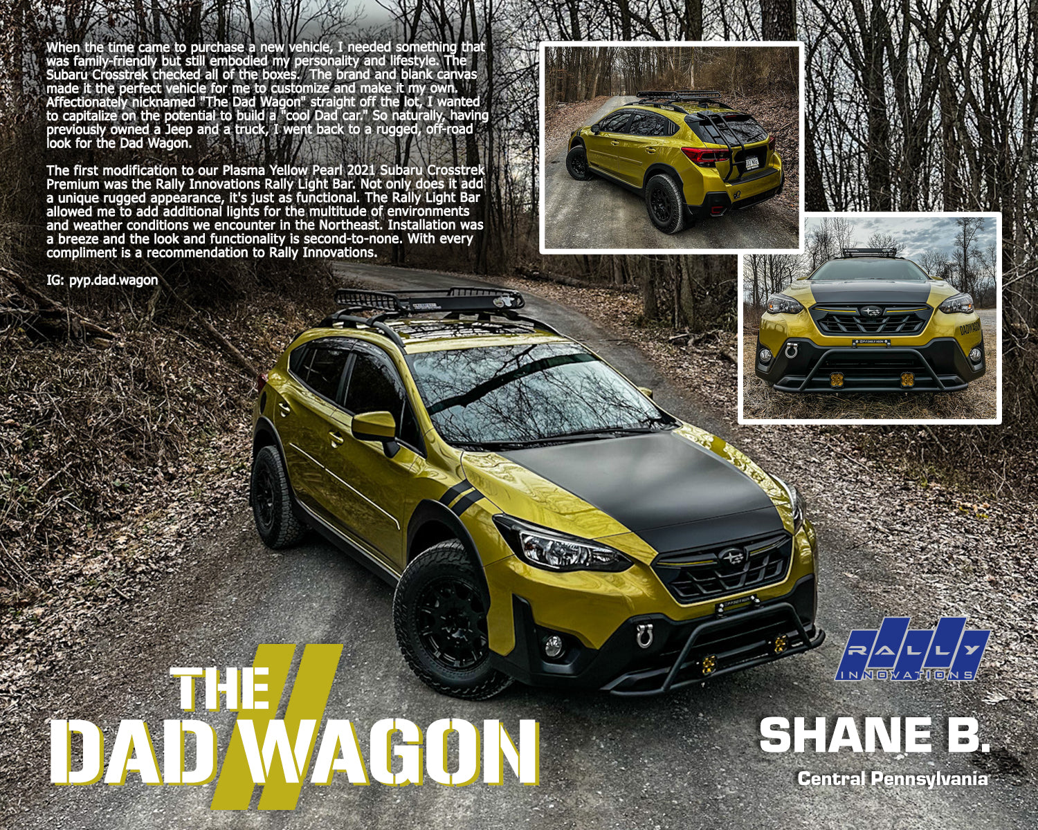 March 2023 - Shane B. // The Dad Wagon – Rally Innovations