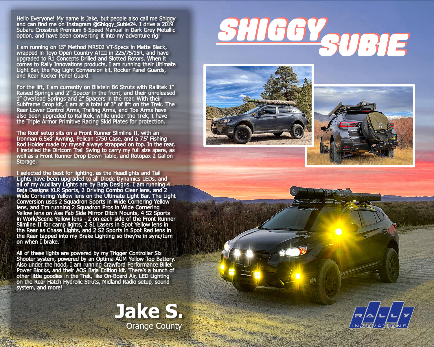 December 2021 - Jake S. // Shiggy Subie – Rally Innovations