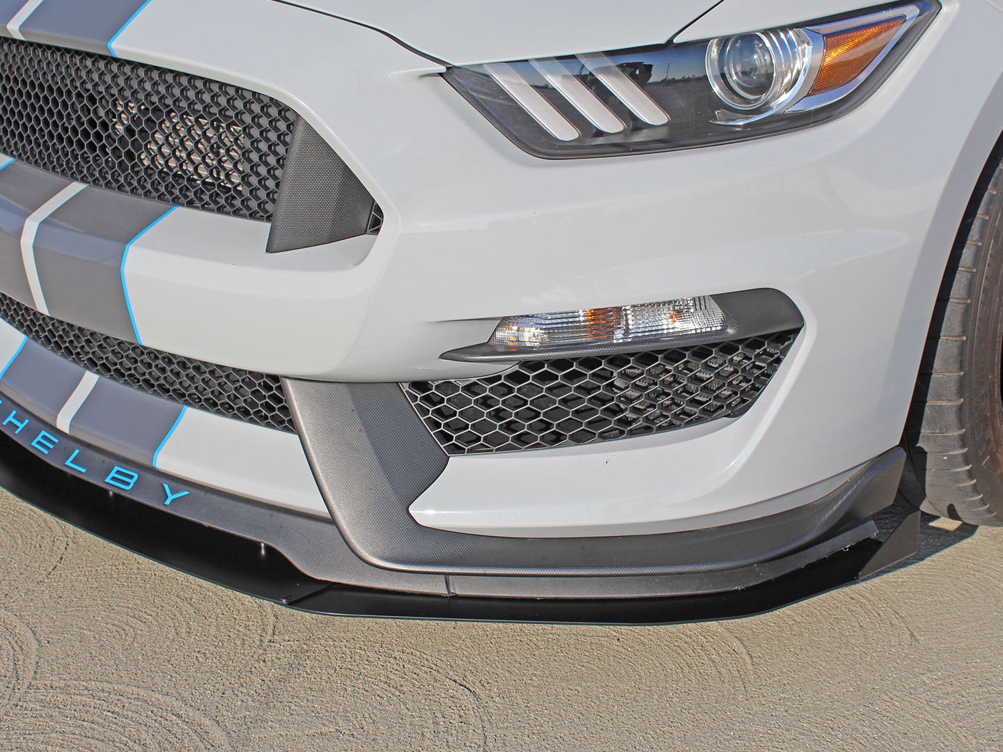 2016-2020 Ford Shelby GT350 3-Piece Front Splitter [FO-P8J-FSP-01 ...
